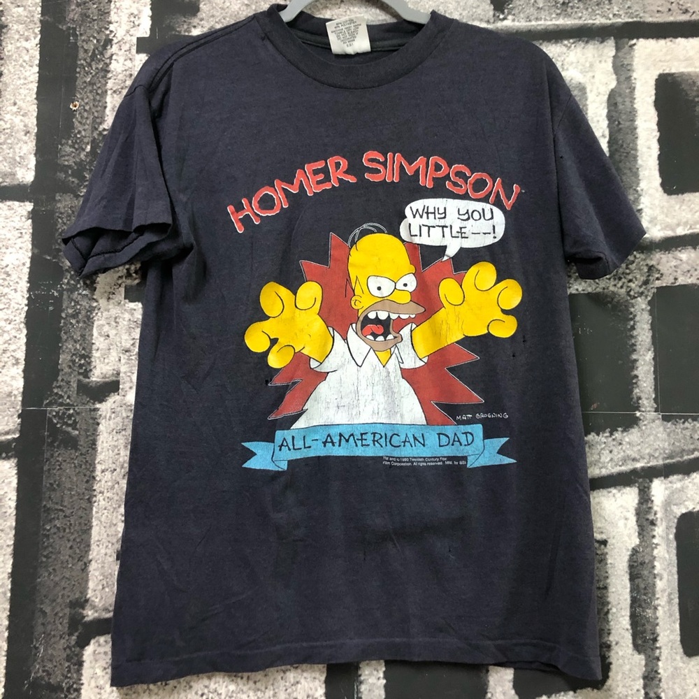 Homer Simpson Vintage 1990 Single Stitch - Gem